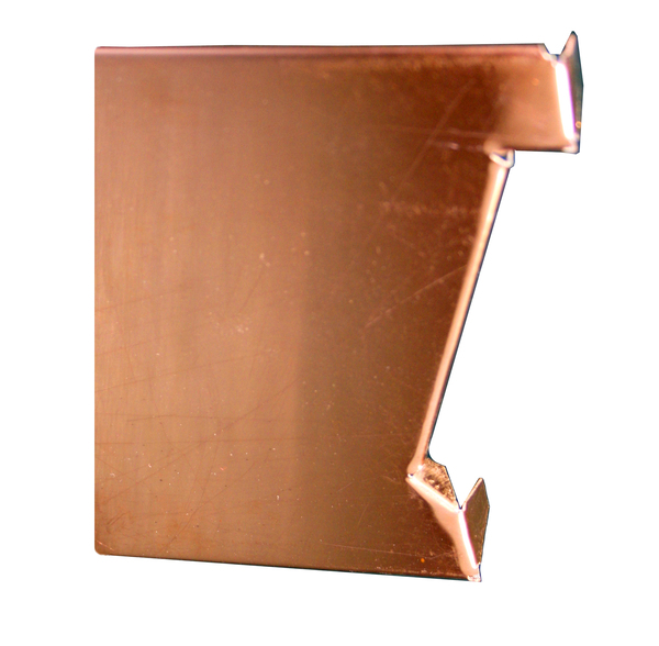 Copper & Zinc End Caps for gutter profiles