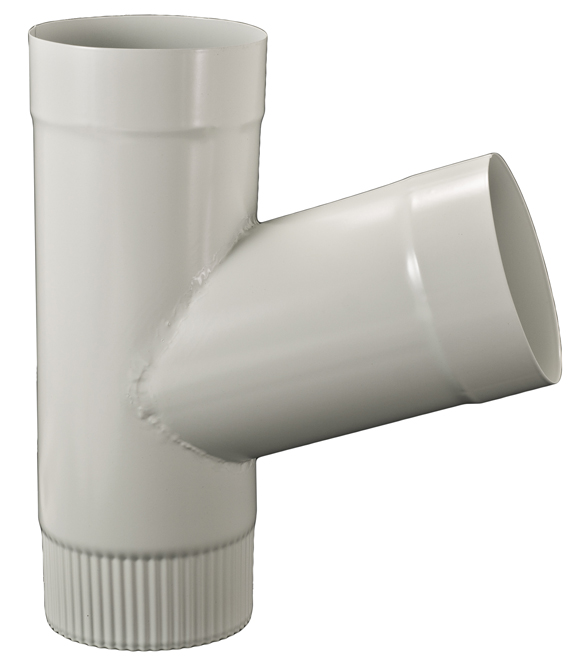 Y-Pipe Details White/Bronze 5 in