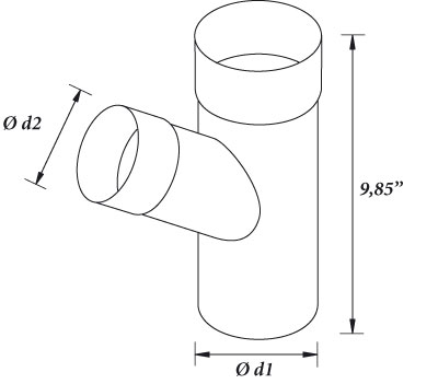 Y-Pipe Details Anthracite 3 1/2